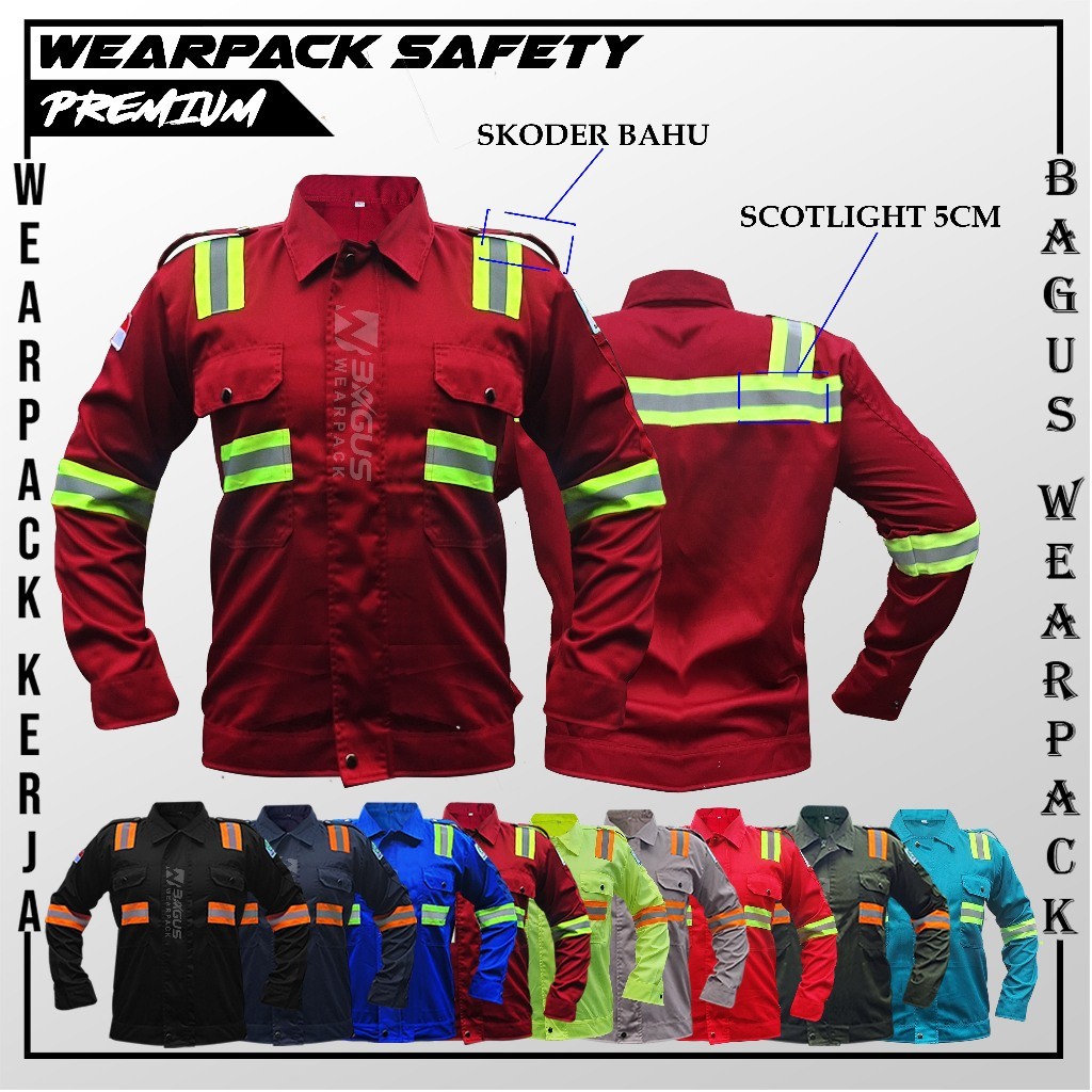 Jual BAJU PROYEK KEREN / BAJU TAMBANG / WEARPACK SAFETY / BAJU WELDER ...