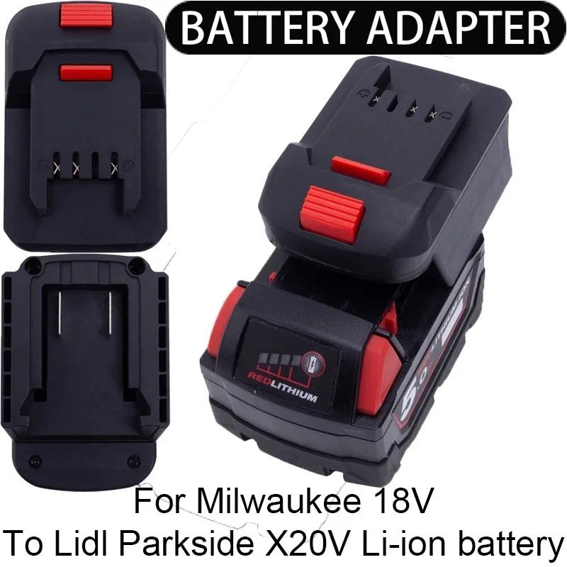Jual Battery Adapter/Converter for Lidl Parkside X20V Li-ion tools to ...