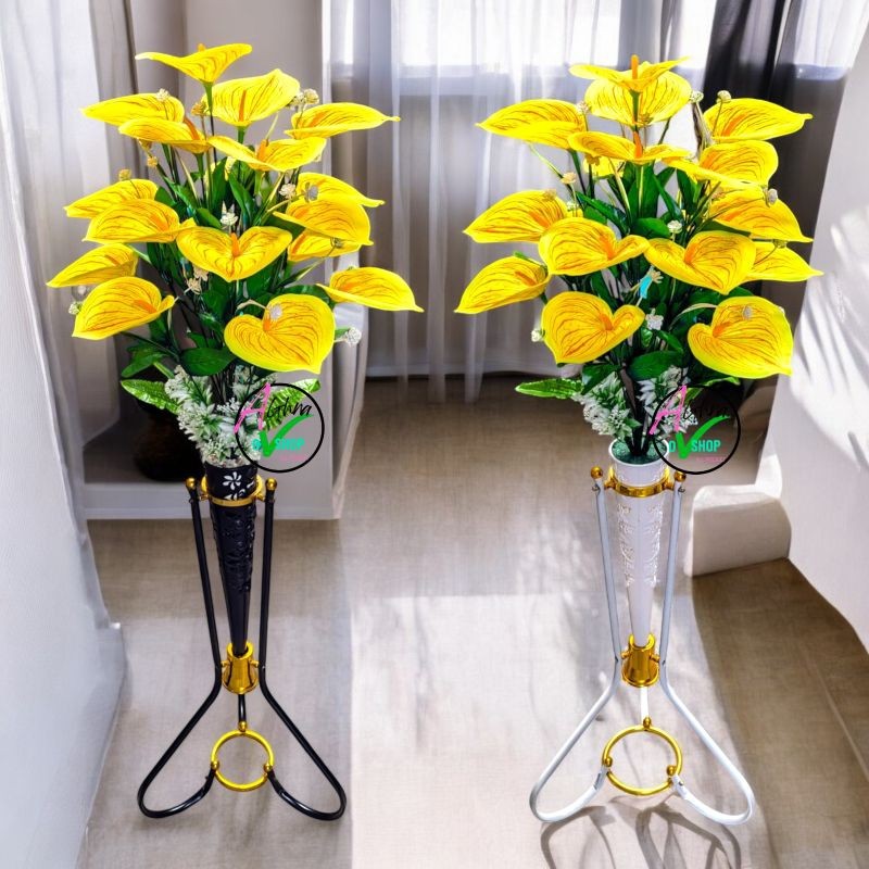 Jual liana_roroSHOPBunga hiasan Sudut Ruangan ANTHURIUM LILY 18 kuntum ...