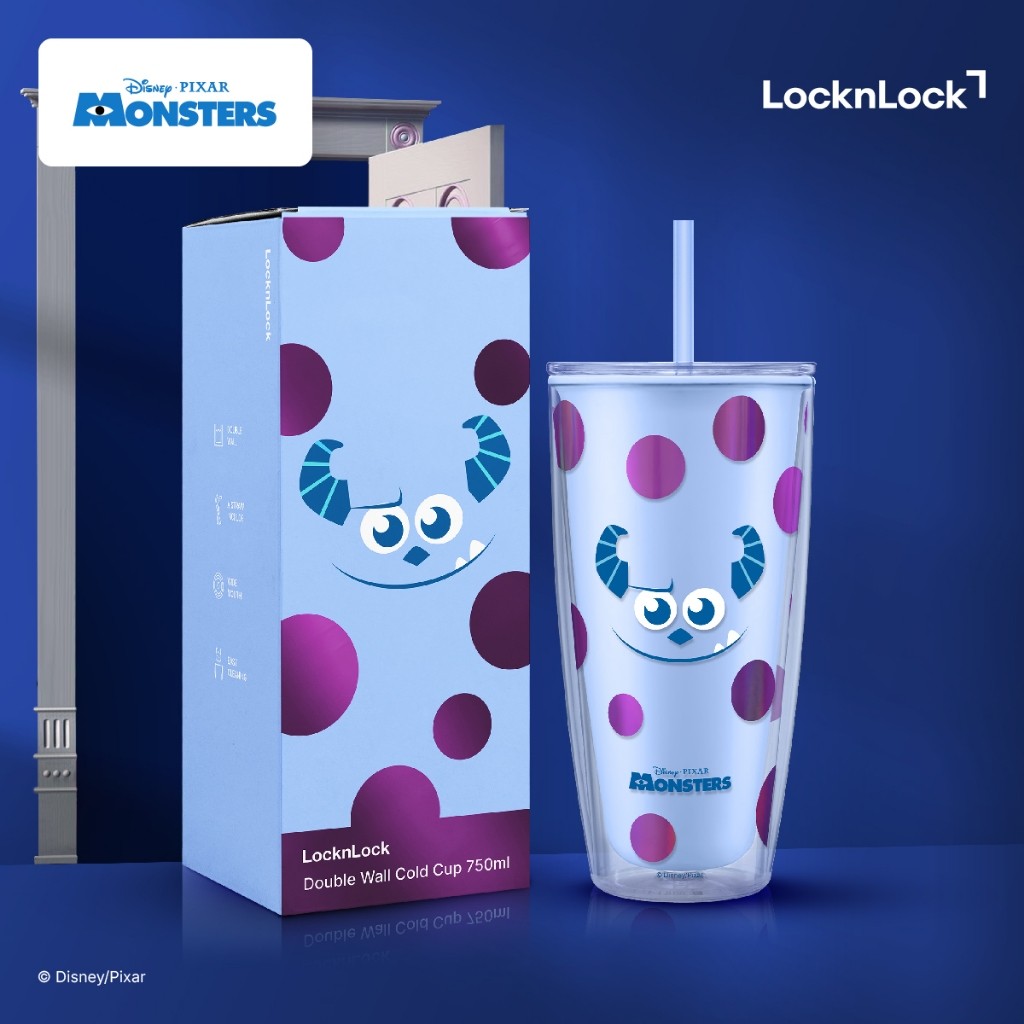 Jual ASOY24.SHOP LocknLock Double Wall Cold Cup Disney Pixar Monsters ...