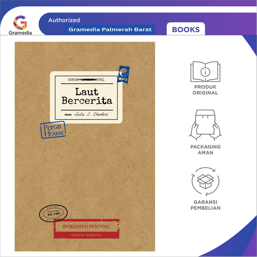 Jual Novel Laut Bercerita Edisi Cetakan Ke-100 (Leila S. Chudori ...