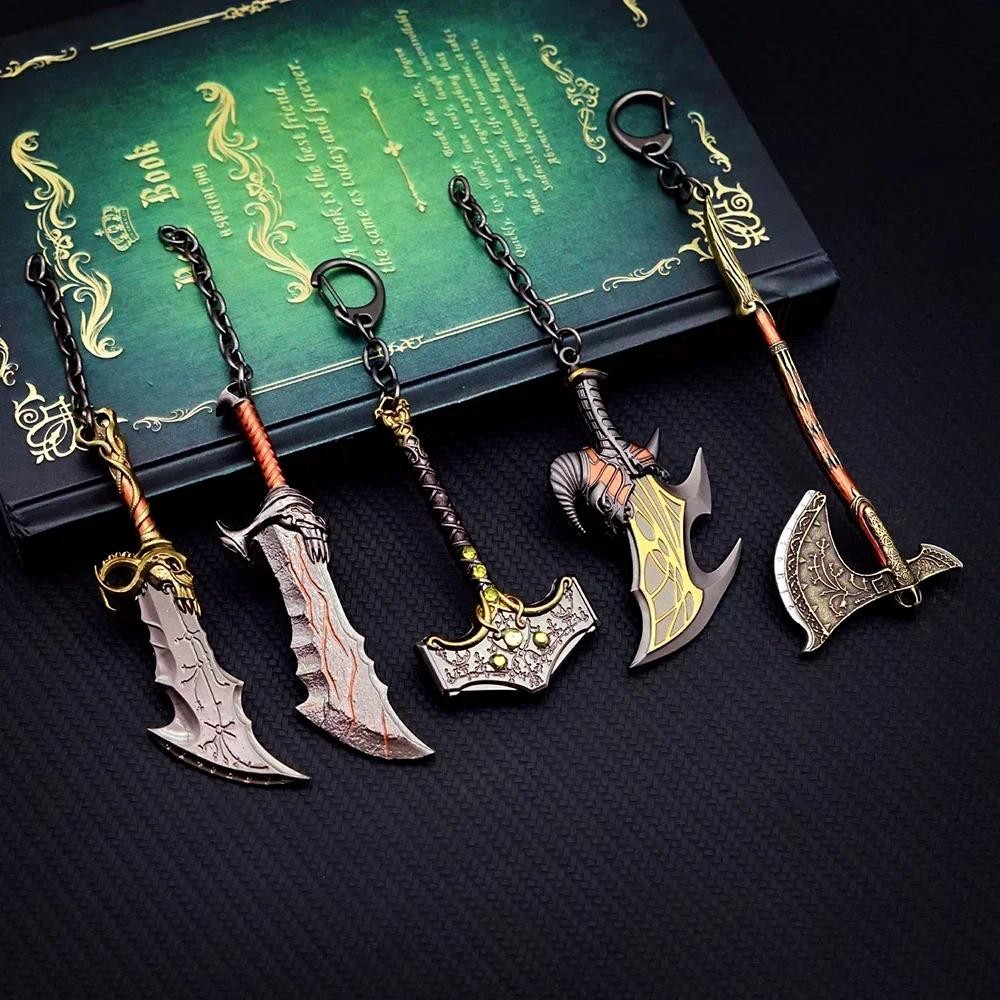 Jual God of War 5 Ragnarok Keychain Thor's Hammer Mjolnir Key Chain ...