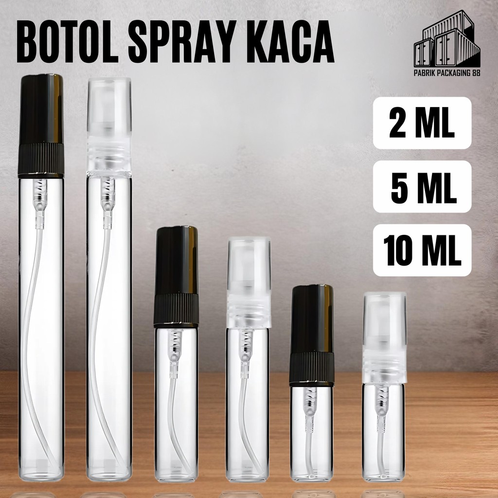 Jual Botol Spray Kaca 2ml 5ml 10ml | Botol Parfum Mini Decant Vial ...