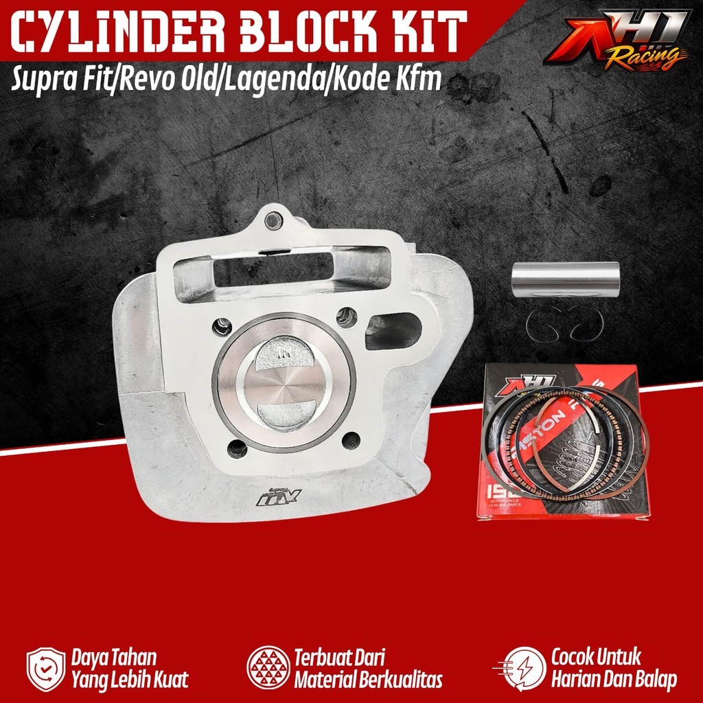 Jual Boring Block Blok Seher Bore Up Supra Fit New Revo Lama Legenda Supra Fit Lama KFM 53 55 Mm ...