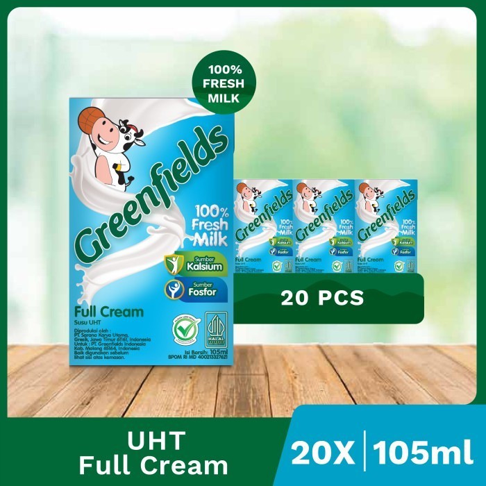 Jual MENYEHATKAN BIKIN NAGIHH Bundling Susu Greenfields UHT Full Cream 105 mL x 20 pcs | Shopee ...