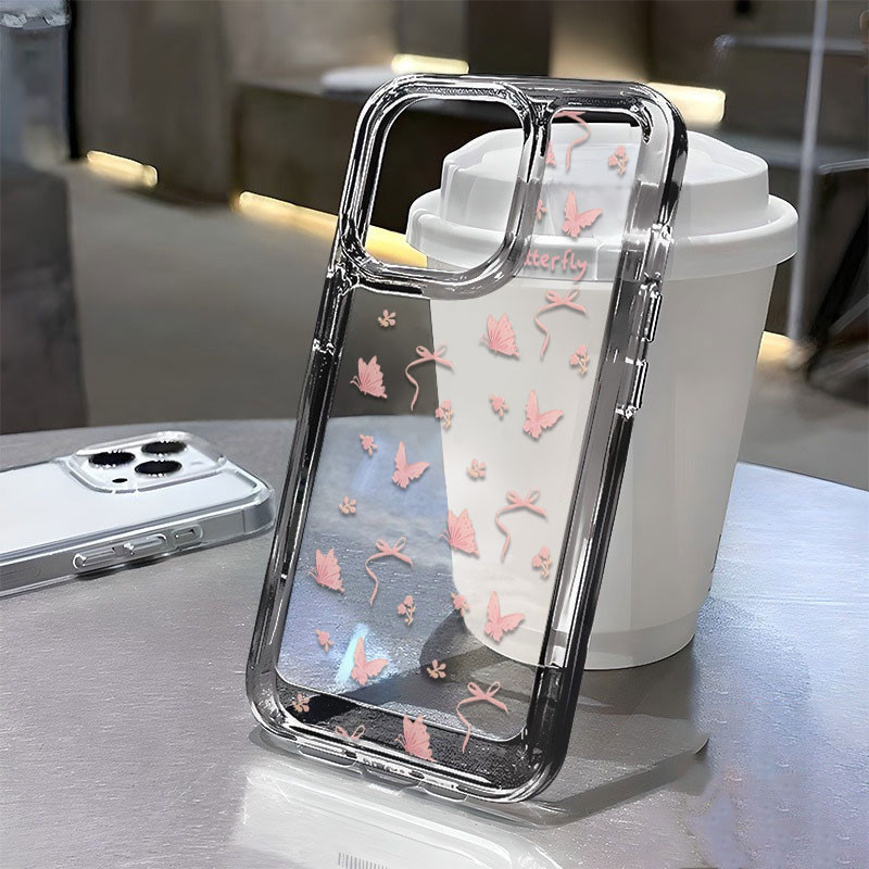 Jual Kupu-kupu merah muda ikatan simpul Casing ponsel kantung udara ...