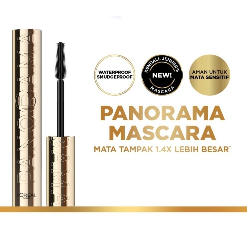 Jual L'Oreal Paris Voluminous Panorama Waterproof Mascara, Smudgeproof ...