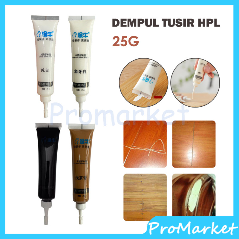 Jual Dempul Tusir HPL Krim Penambal Lecet Perabotan Rumah Edging ...