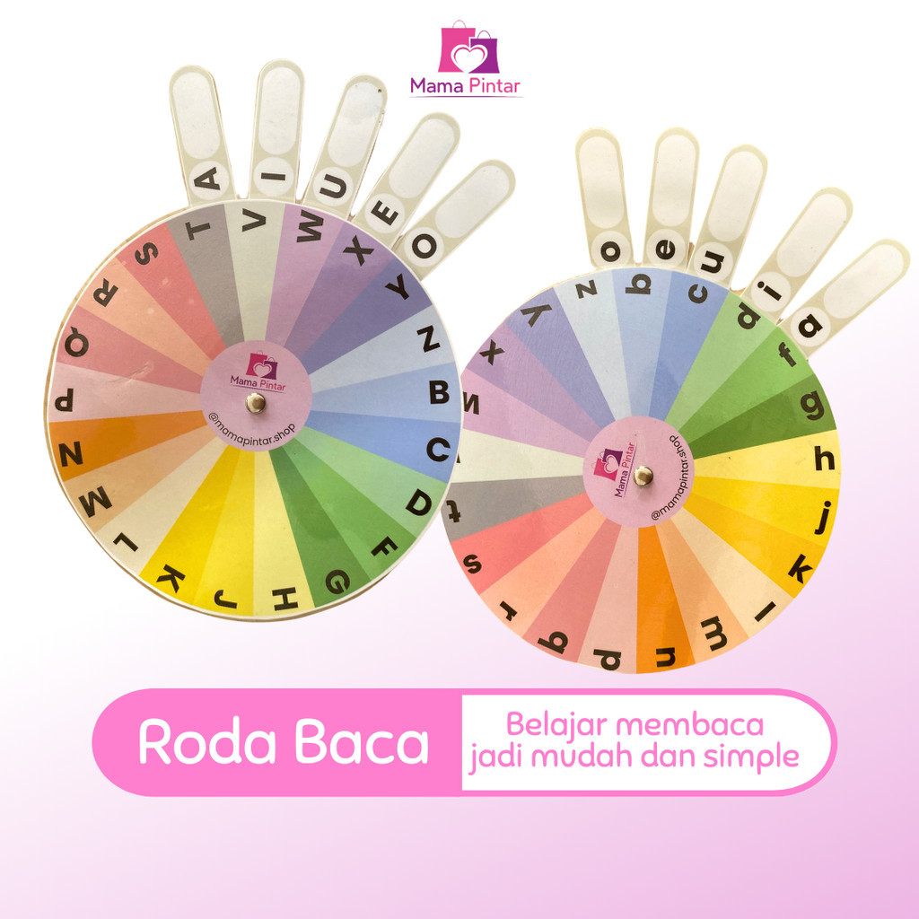 Jual Roda Lingkaran Baca Putar Belajar Membaca Latihan Huruf Untuk Anak ...