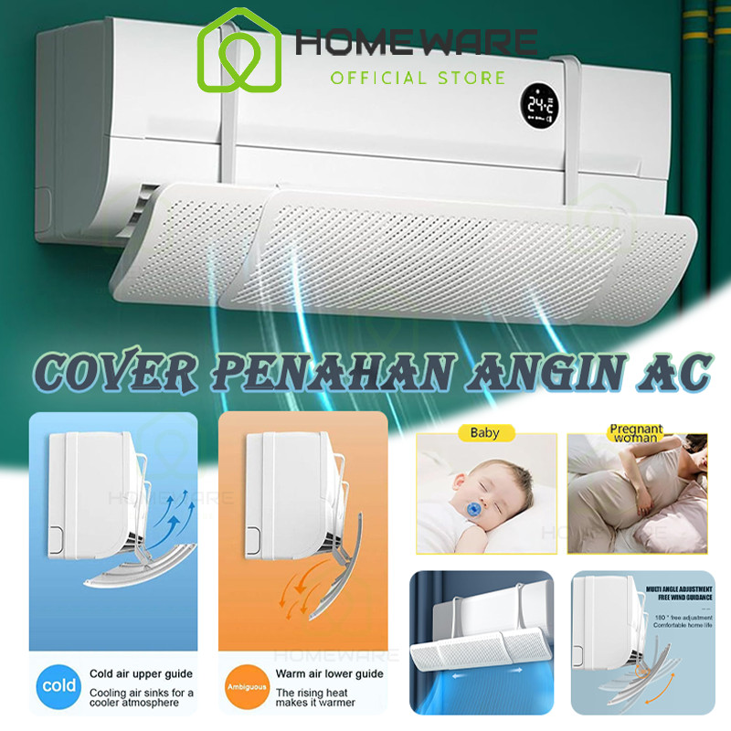 Jual Talang AC Penutup Penahan Angin Reflektor Air Screen Cover AC ...