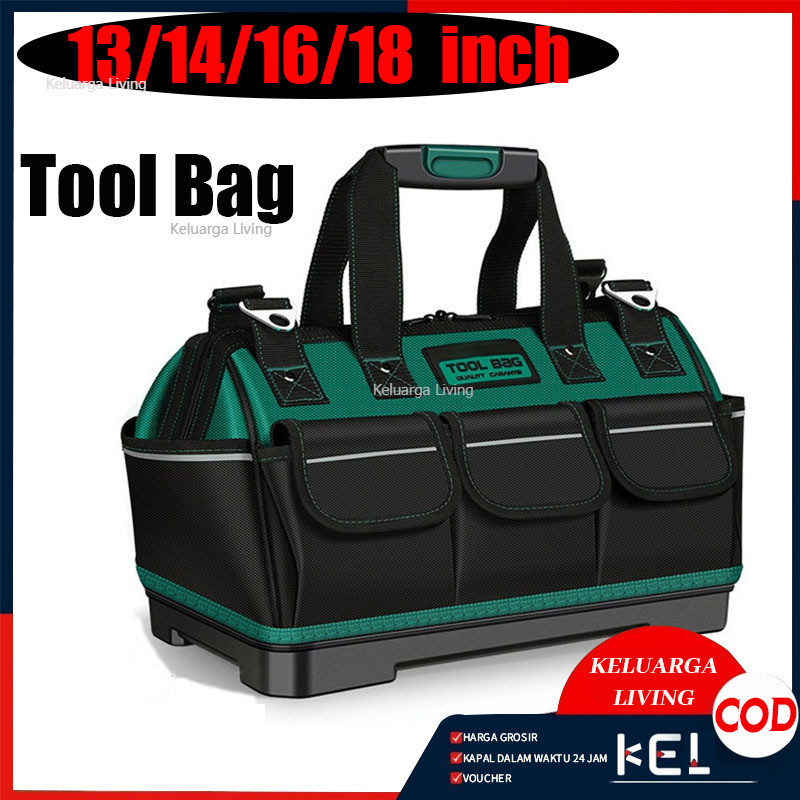 Jual Tool Bags/Tas Perkakas 13/16/18 inch Bahan Kain Oxford Multifungs ...