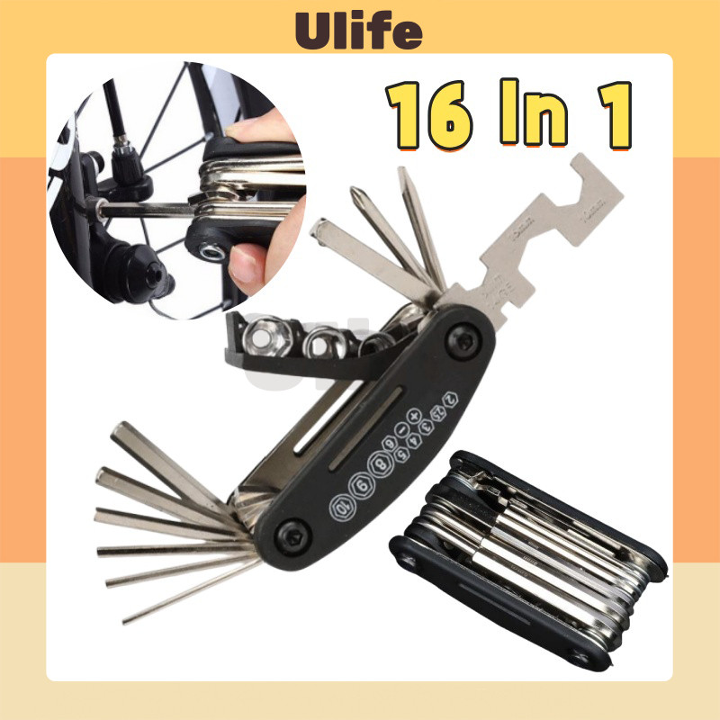 Jual Kunci Sepeda 16 In 1 Bicycle Tool Kit Toolset Alat Multifungsi ...