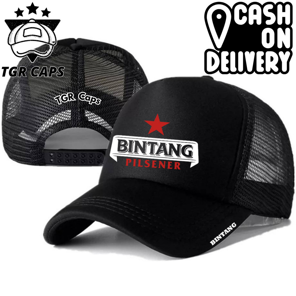 Jual TGR Caps Topi Trucker BINTANG PILSENER - Topi Distro BINTANG ...