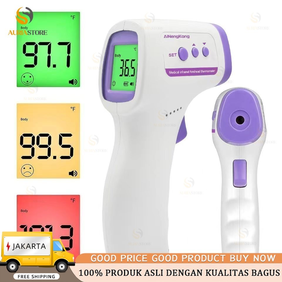 Jual Thermo Gun Digital Termometer Tembak Thermometer Infrared Murah Original hermometer Gun ...