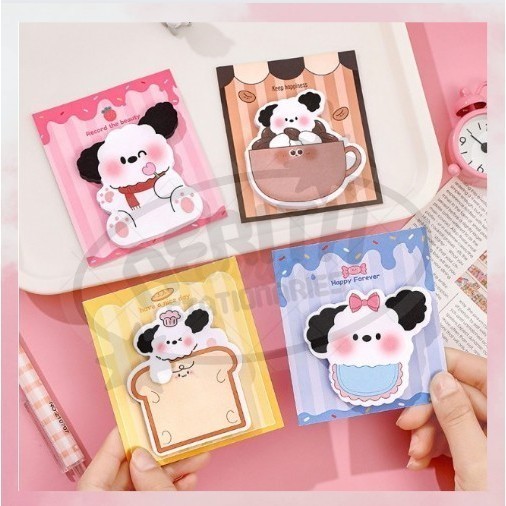 Jual Kertas Memo Karakter Stationary / Sticky Notes Memo Doggy / Memo ...