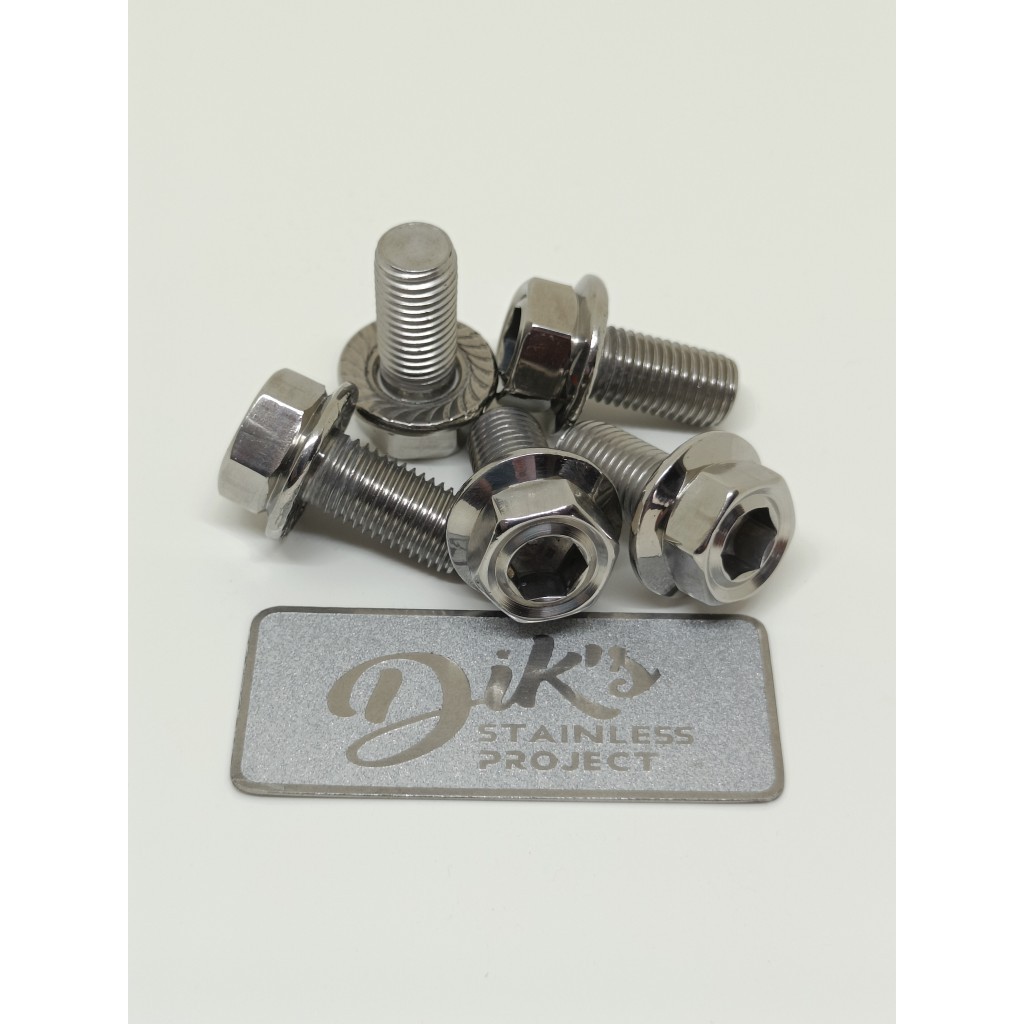 Jual Baut step footstep injekan motor nouvo lele bagian kanan stainless ...