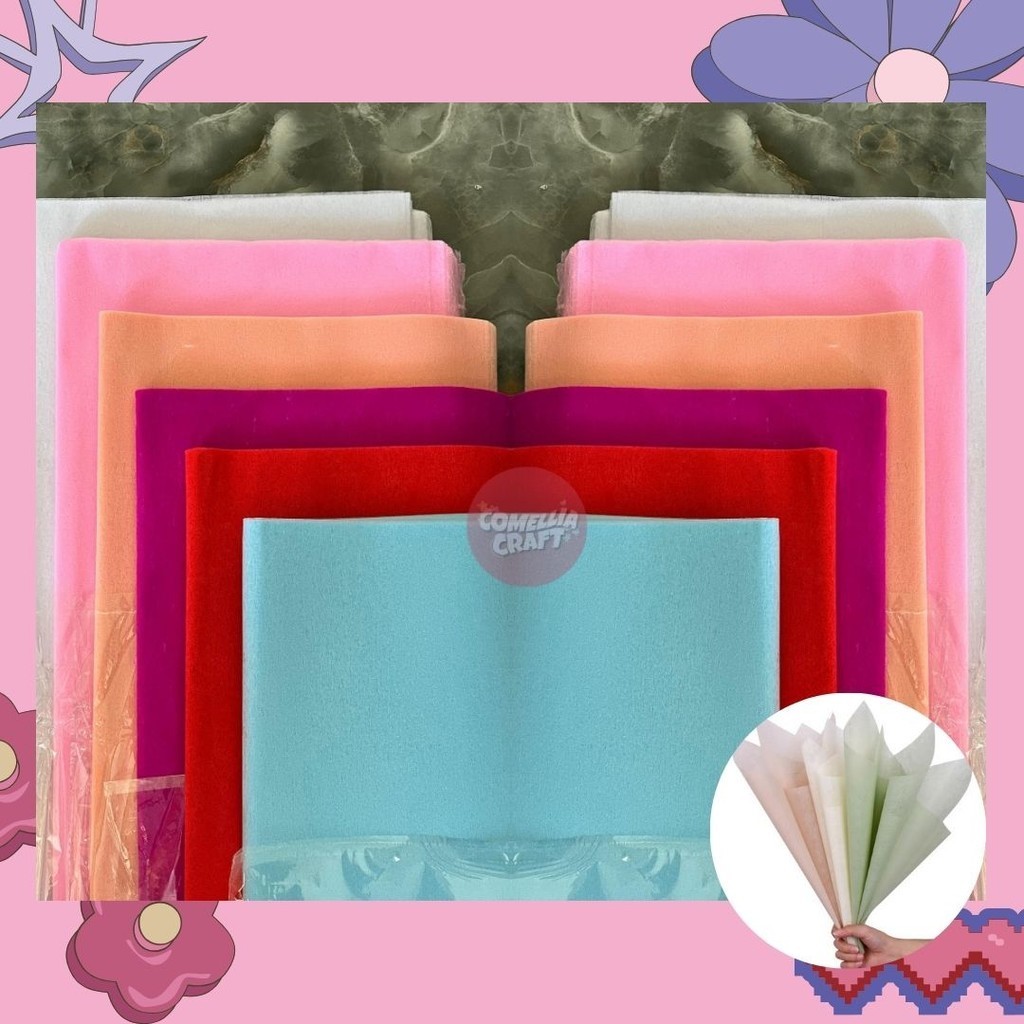 Jual Kertas Tissu Buket Bunga Cotton Paper 1pcs/5pcs | Comelliacraft ...