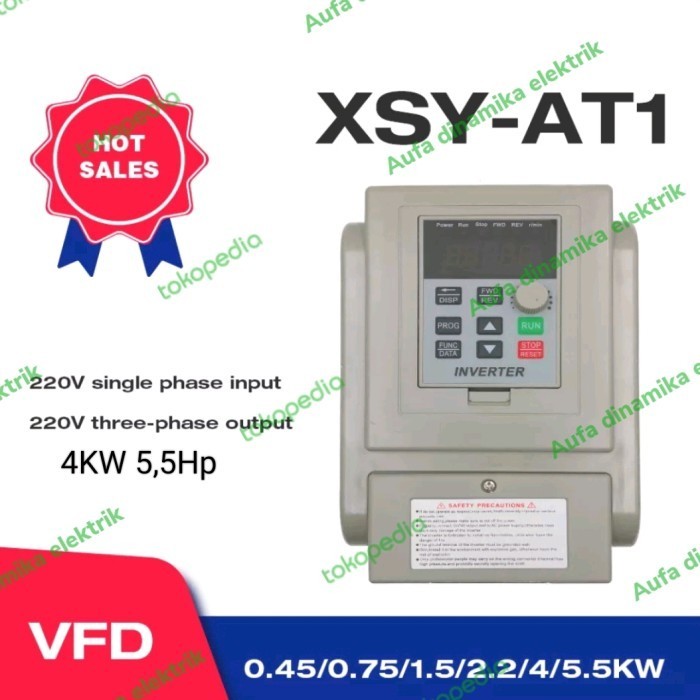 Jual AC99 inverter 4kw 5,5Hp input 1phase 220ac output 3phase 220vac XSY-AT1 4kw | Shopee Indonesia