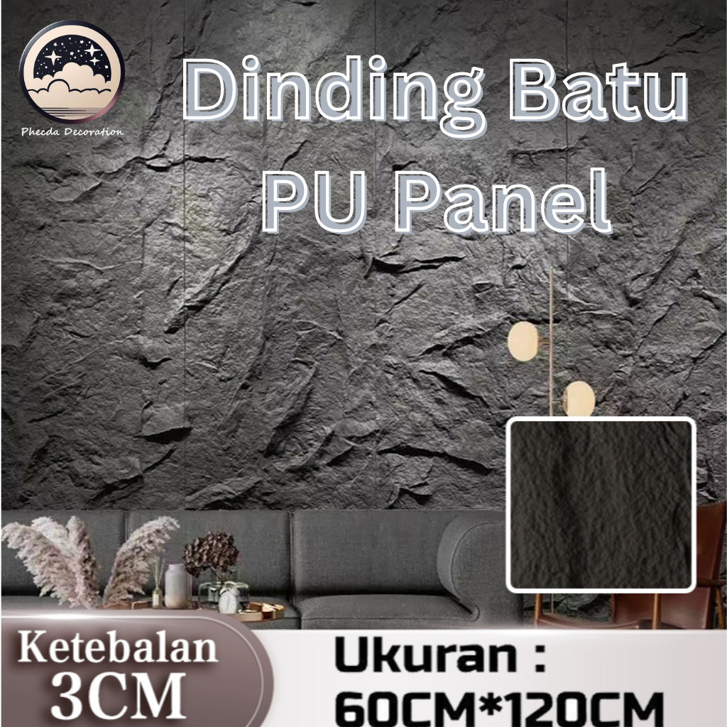 Jual PU STONE 120cm x 60cm | Dinding Batu PU Panel - Dekorasi Batu PU ...