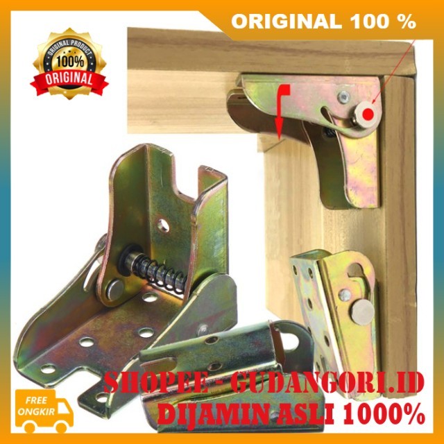 Jual BELI 1 GRATIS 1 Bracket Siku Lipat Besi Siku Penyangga Bracket ...