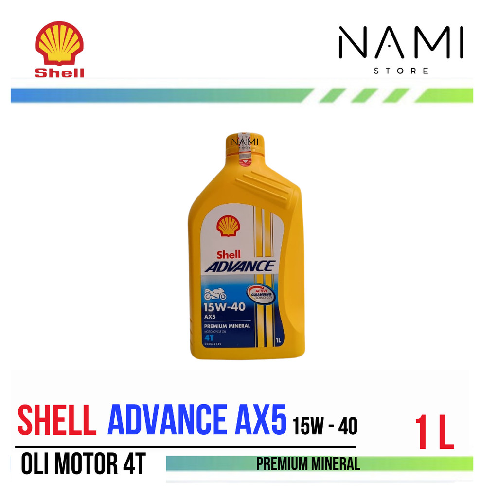 Jual *SHELL ADVANCE AX5 15W-40 (1L)* 15W40 Oli Mesin Motor 4T | Shopee ...