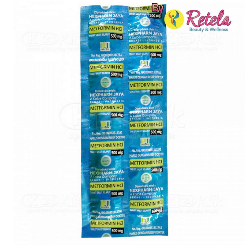 Jual Metformin 500Mg 1 Strip 10 Tablet | Shopee Indonesia