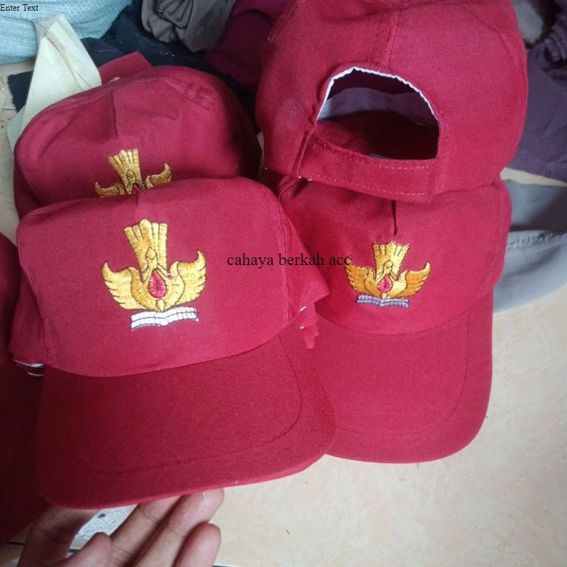 Jual topi sekolah sd pake perekat | Shopee Indonesia
