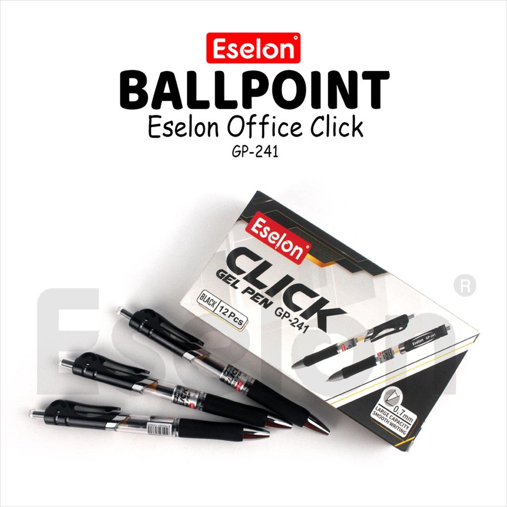 Jual 12pcs Pulpen Gel Cetek Eselon GP-241 / Pulpen Gel Cetek CLICK 0 ...
