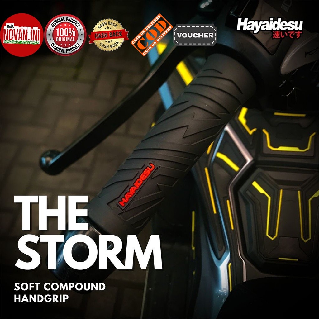 Jual AS45TY Hand Grip Stang Motor Universal THE STORM-HAYAIDESU (Ujung ...