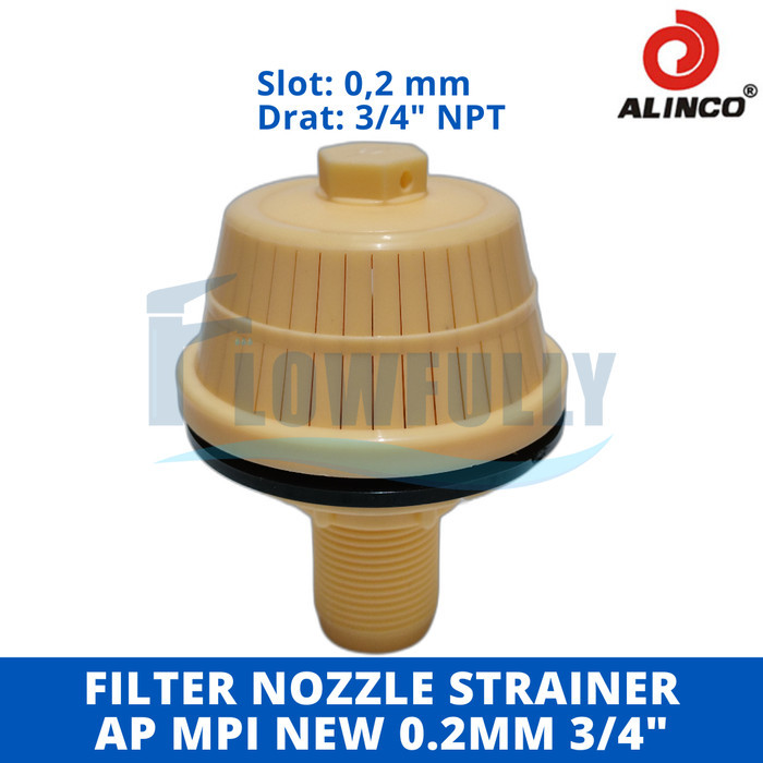 Jual FILTER SARINGAN NOZZLE 0.2 3/4 INCH NPT ALINCO ABS PLASTIK ...