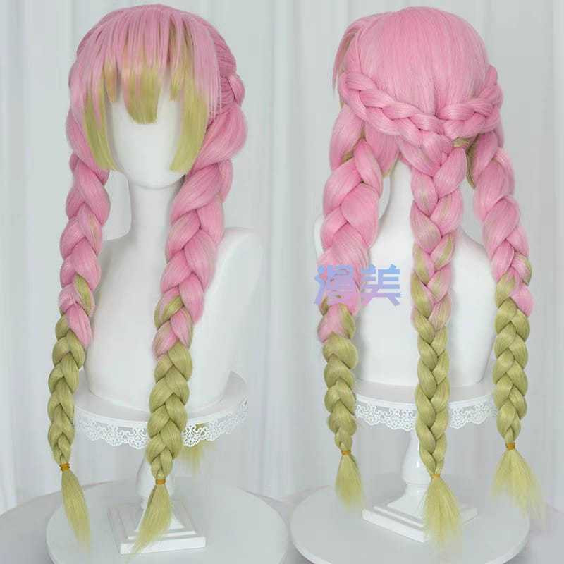 Jual WAIFUKU - PO Wig Cosplay Wig Kanroji Mitsuri Love Hashira Kimetsu ...