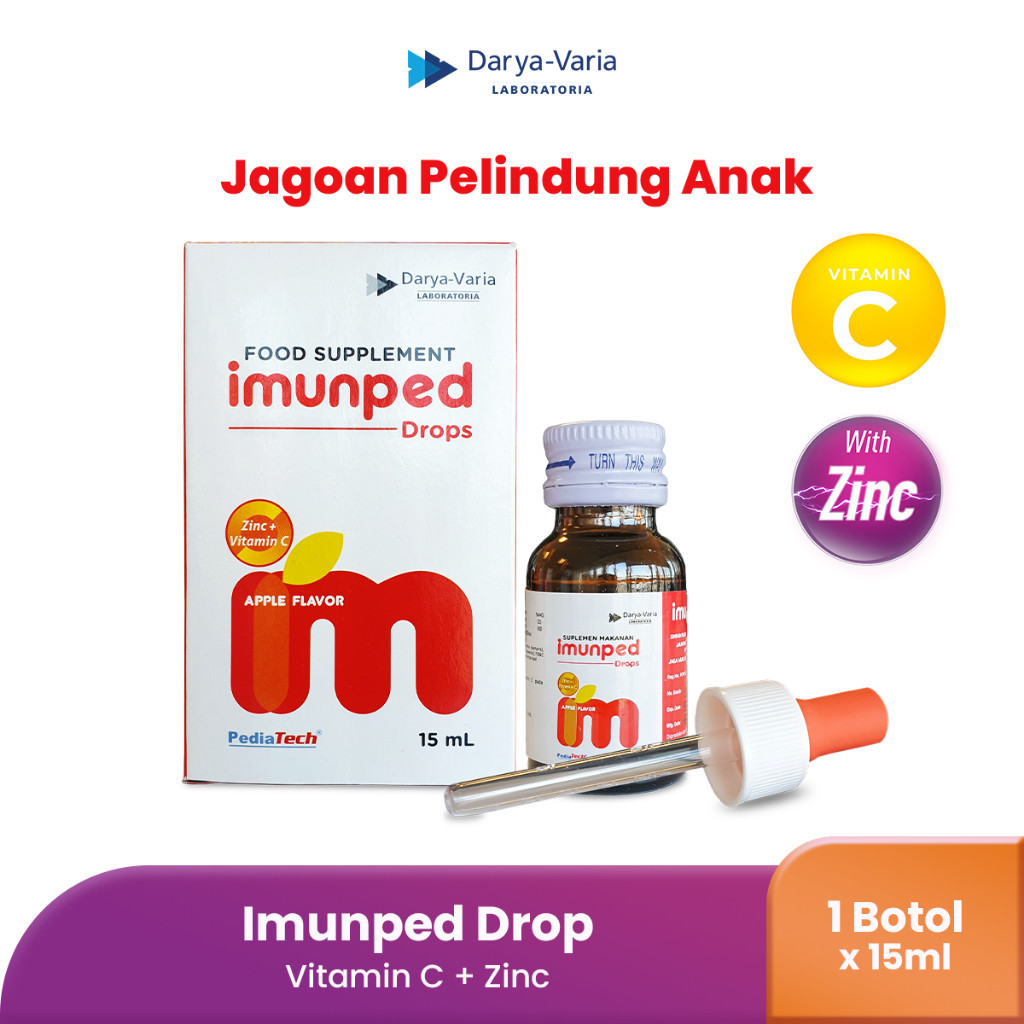 Jual Imunped Drop 15 ml Suplemen Anak - Vitamin C & Zinc | Shopee Indonesia
