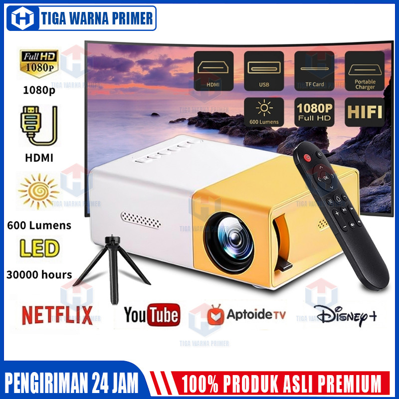 Jual Proyektor mini YG300 Portable Led mini HDMI 720P HD Proyektor hp ...