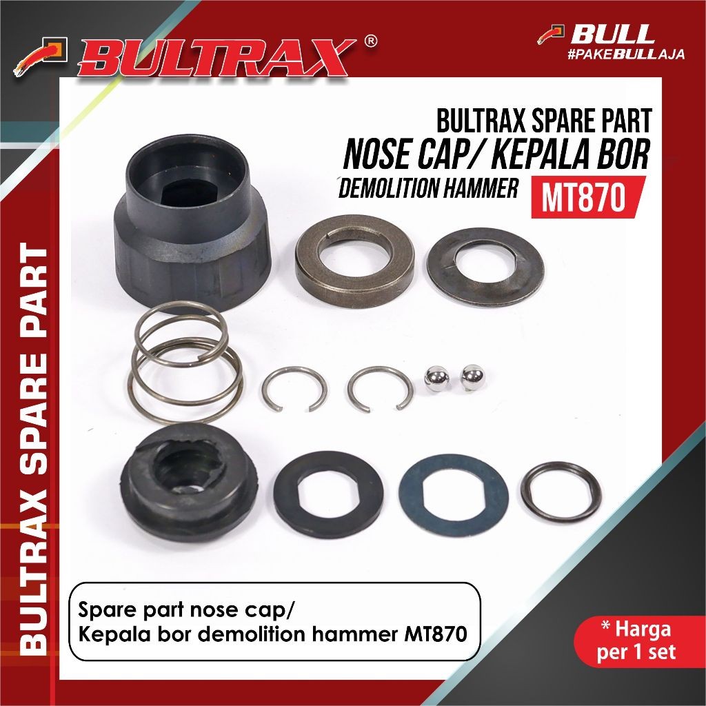 Jual BULL 1 set kepala bor bor beton MT870 / nose cap demolition hammer ...