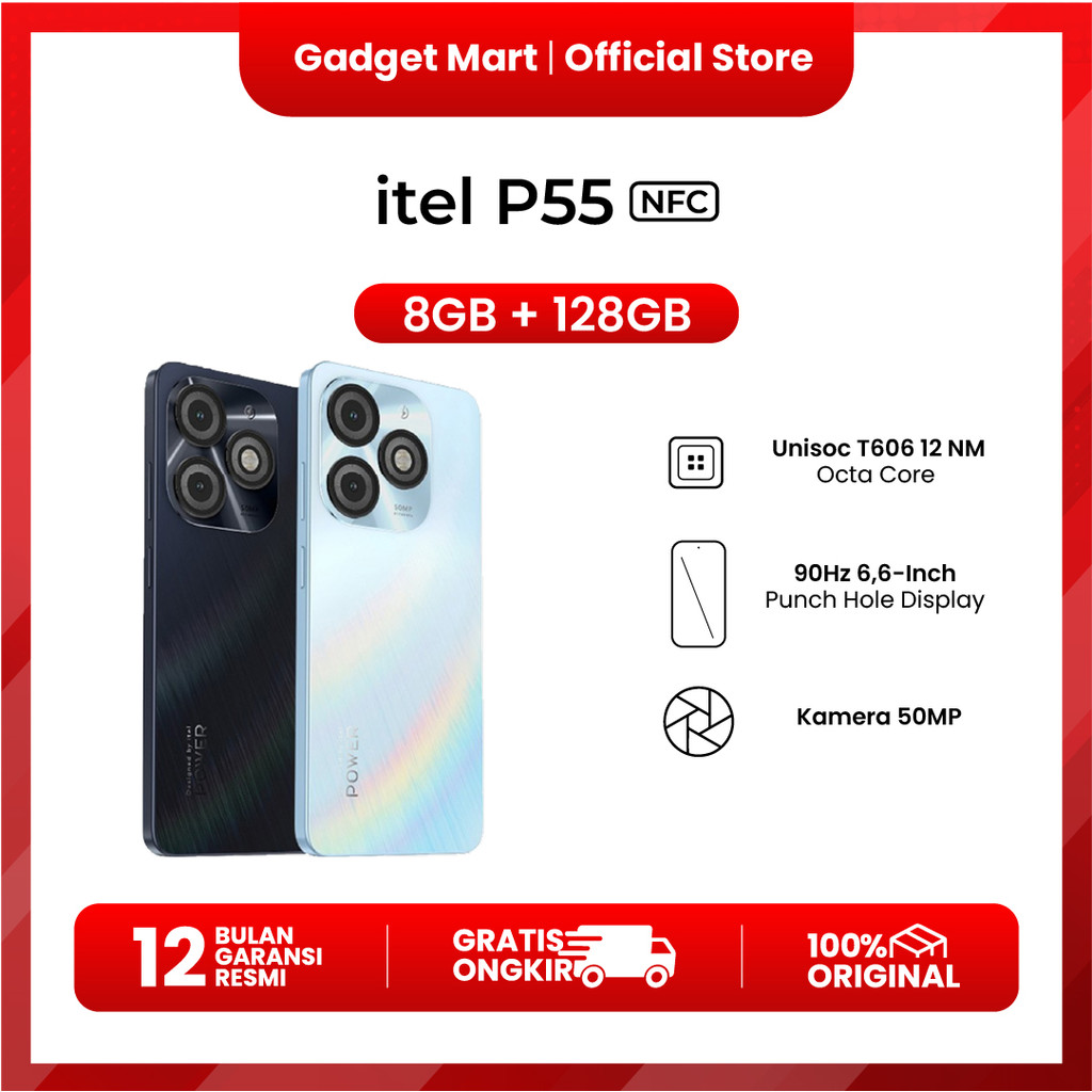 Jual Itel P55 4G NFC 8/128GB - Garansi Resmi | Shopee Indonesia