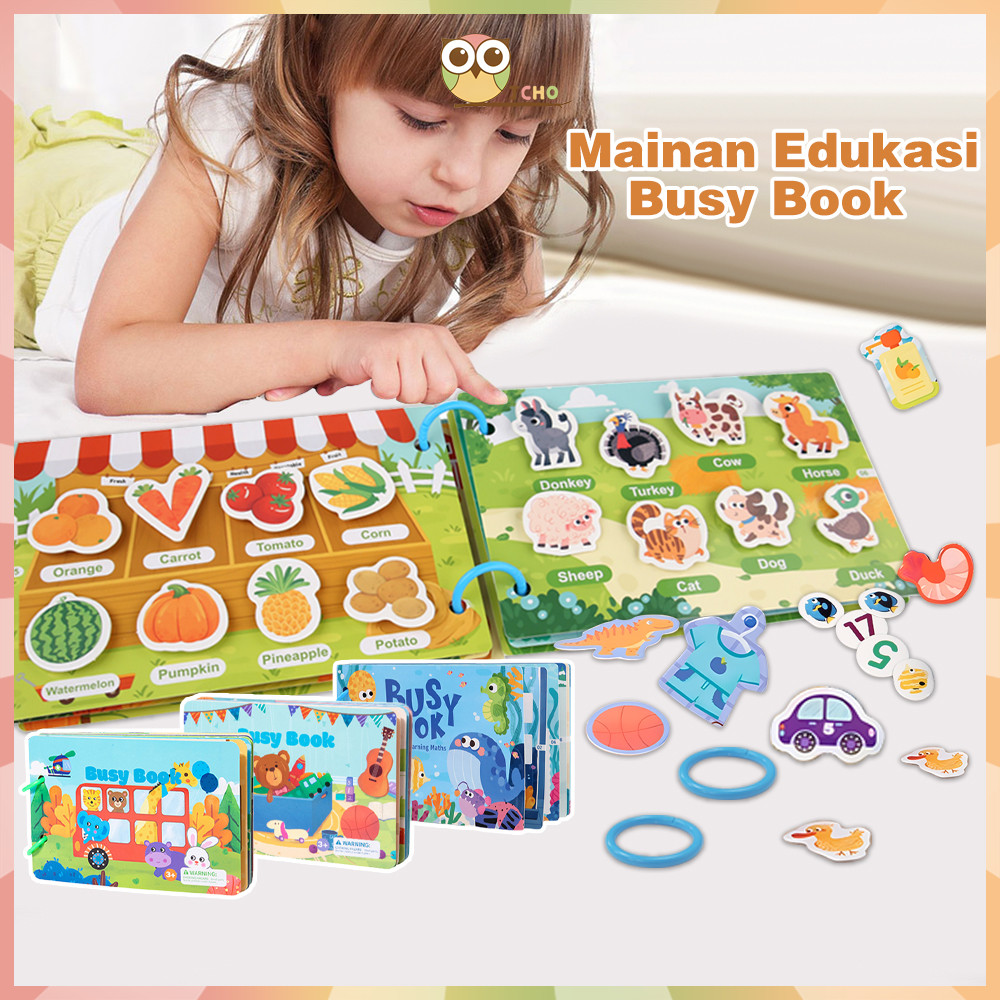 Jual JCHO Quiet Book DIY Busy Book Mainan Buku Edukasi Anak Buku ...