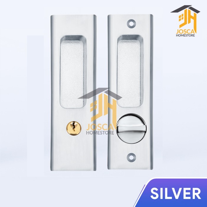 Jual Kunci Pintu Sliding /Geser Set Invisible Sliding Door Lock Latch ...