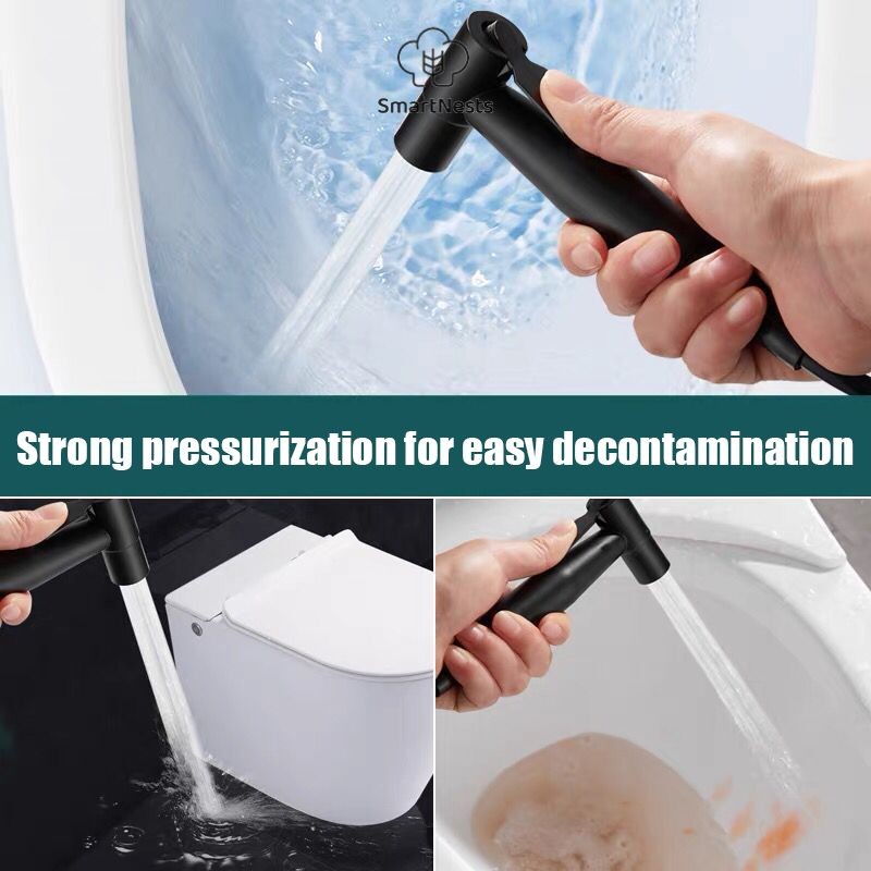 Jual 304 Toilet Jet Shower Set Perak/Hitam Bidet Closet Cebok Jet ...