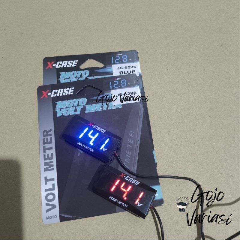 Jual Voltmeter Aki Digital XCASE X-case Motor Volt Meter Slim Universal ...