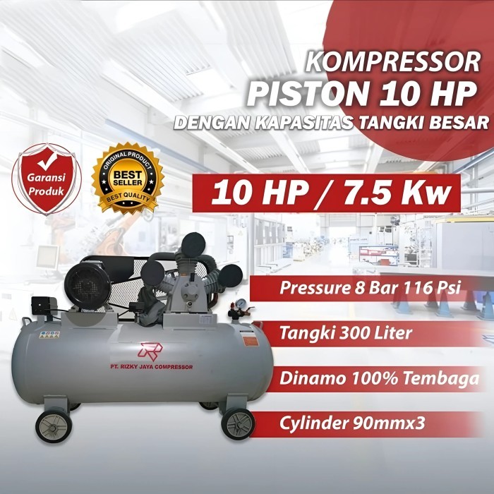 Jual Kompresor Angin 10 hp Compressor Udara 7.5 KW Kompresor Piston 8 ...