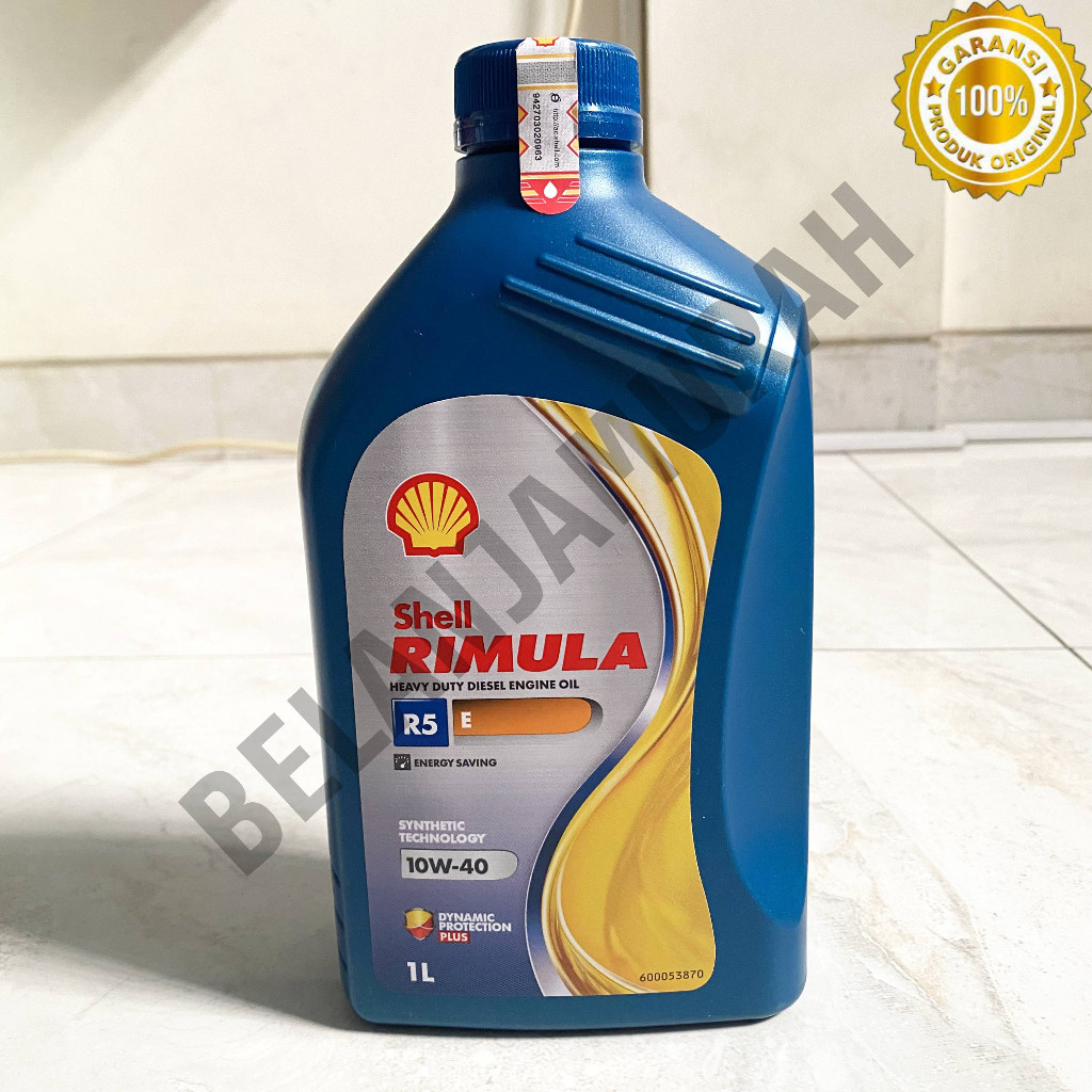 Jual Oli Mesin Diesel Shell Rimula R5E 10w-40 CI4 1L / 1 Liter 100% ...