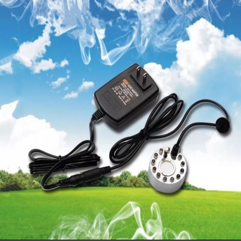 Jual Mesin Kabut Mini 12 Led Ultrasonik-Atomizer Humidifier Mist Fog ...