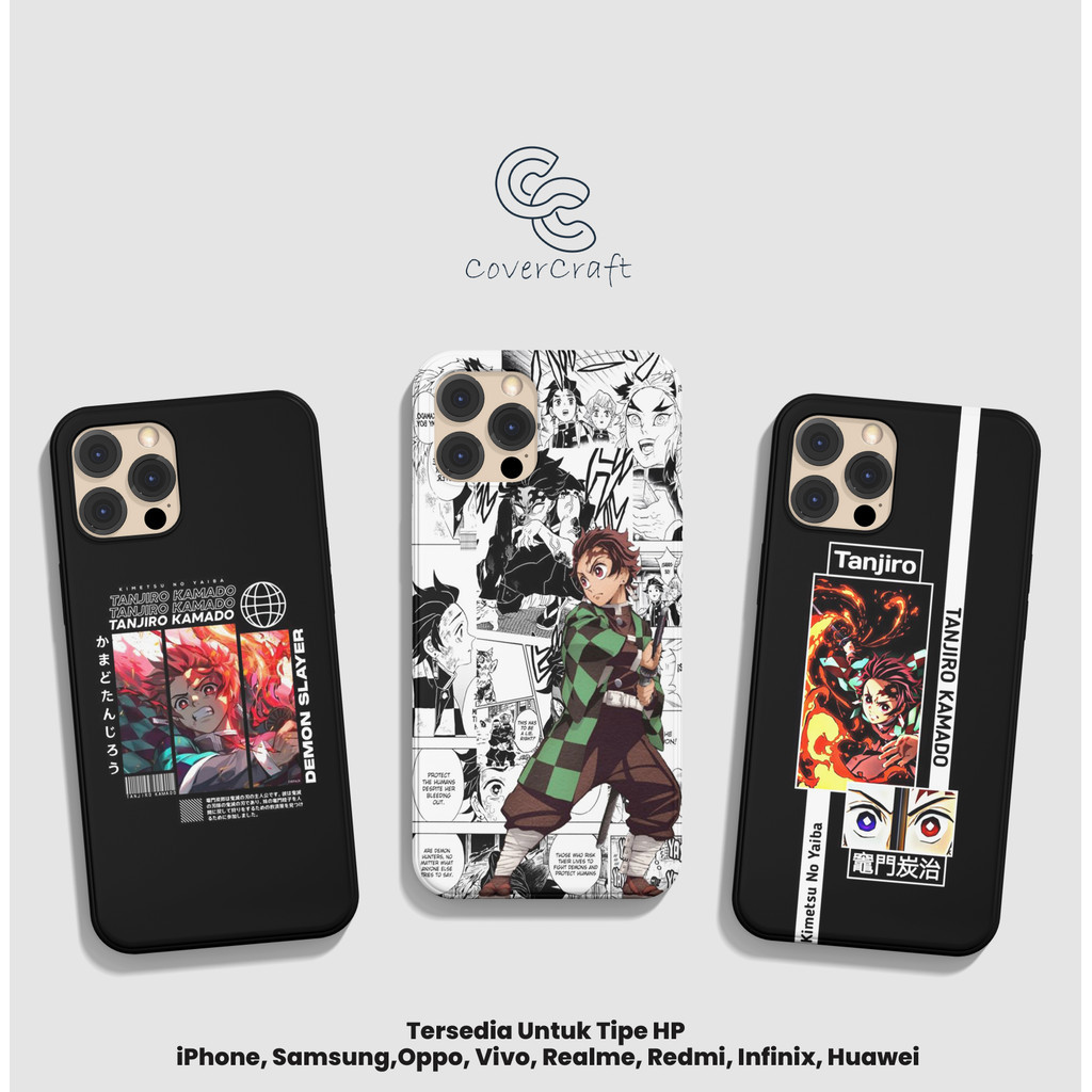 Jual Covercraft Tanjiro Kamado Demon Slayer painting Soft Case / Case ...