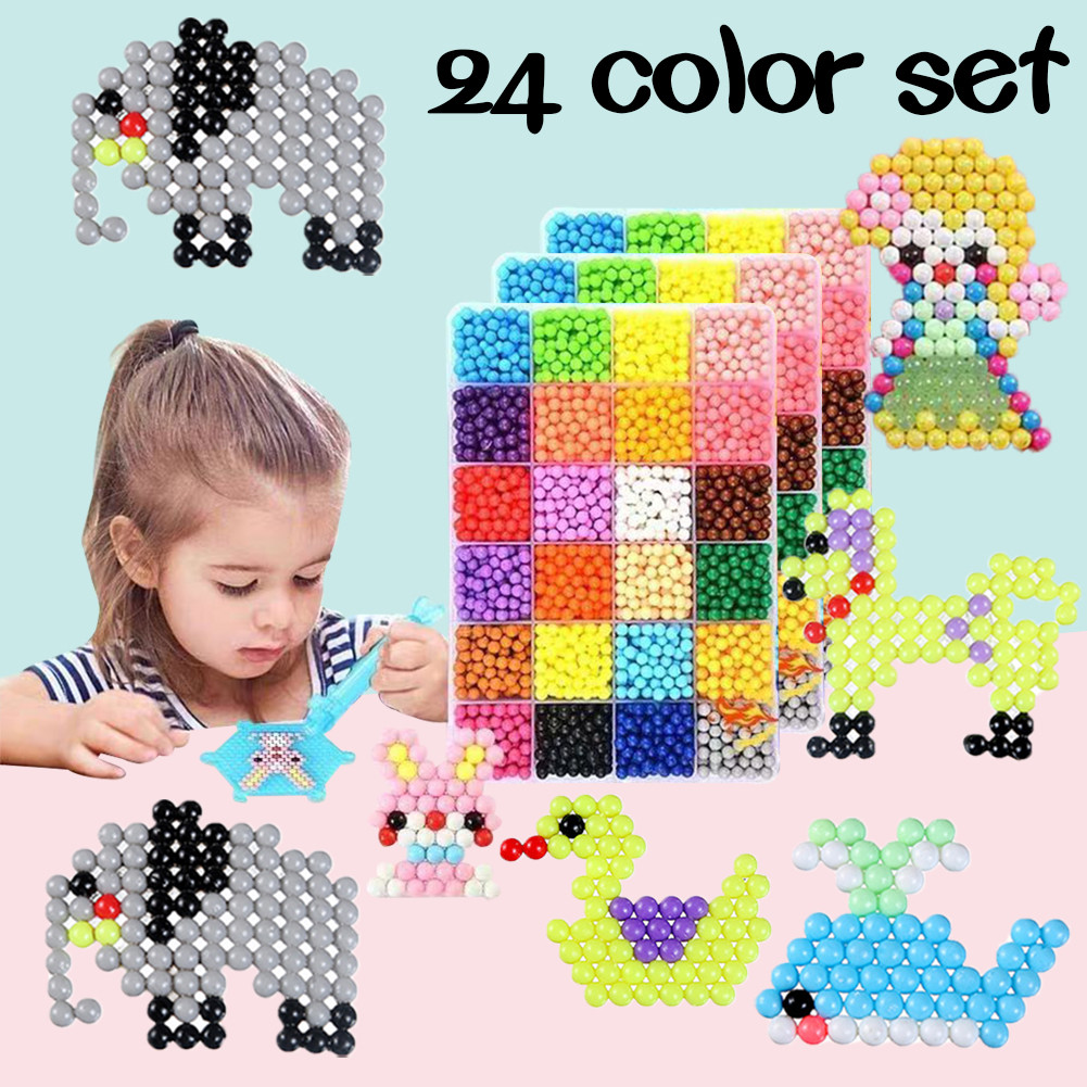 Jual DIY 2400/1500/1000 pcs Anak Magic Water Beads Set Mainan Anak ...
