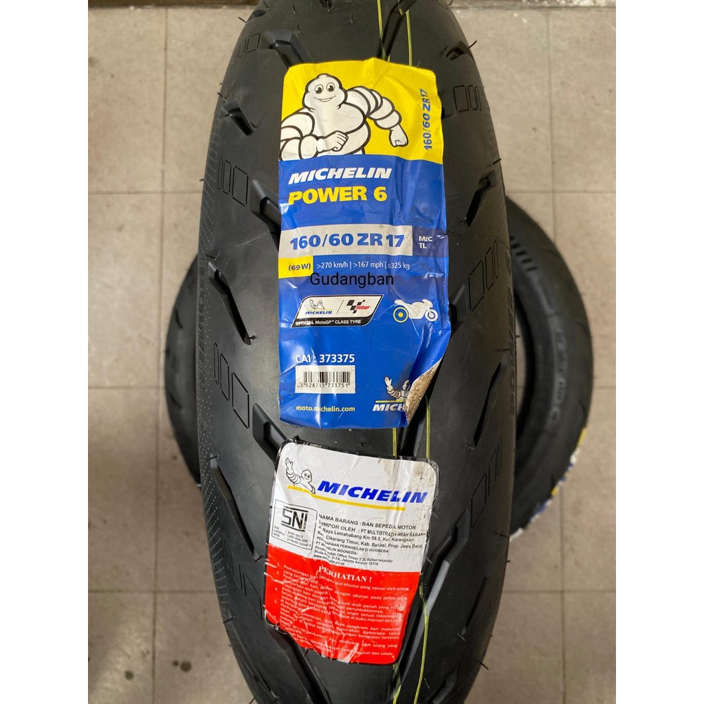 Jual ( POWER 6 ) SPECIAL PROMO !! 160 / 60 - 17 MICHELIN Ban Motor ...