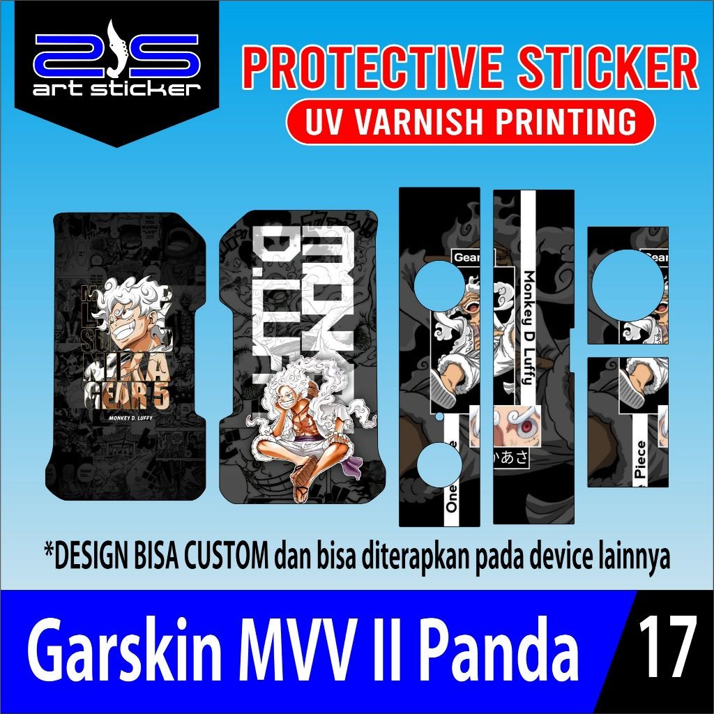 Jual Stiker MVVii UV Varnish Printing Luffy Gear 5 | Shopee Indonesia
