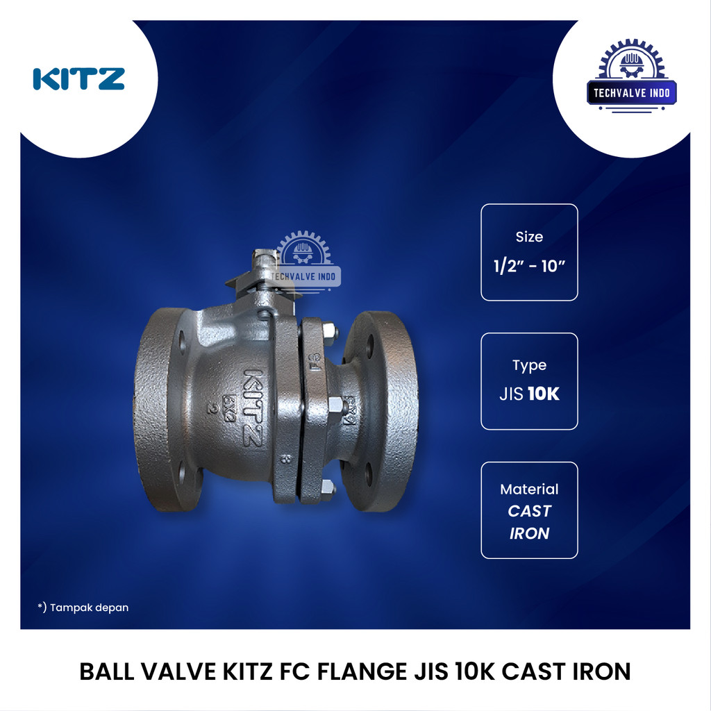 Jual BALL VALVE KITZ 8" INCH JIS 10K CAST IRON ORIGINAL | Shopee Indonesia