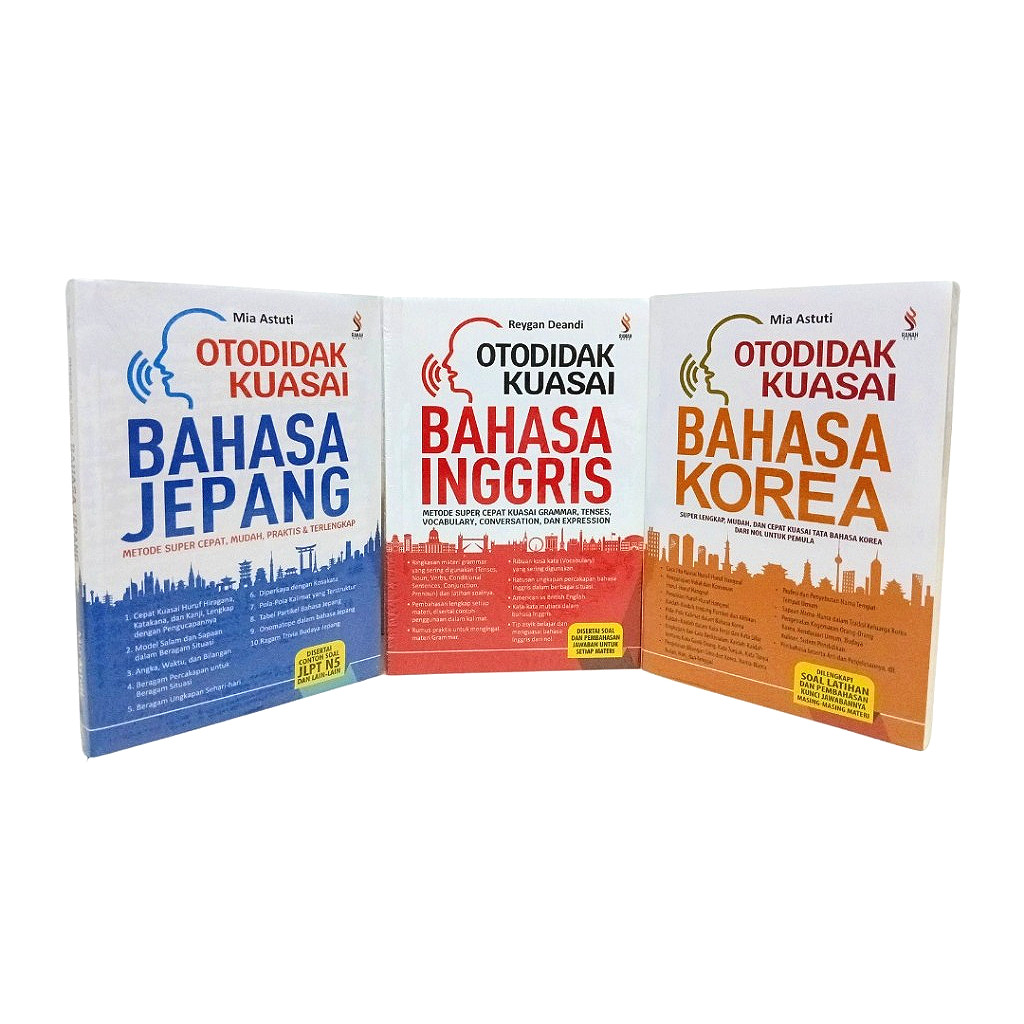 Jual Buku Belajar Bahasa Otodidak Kuasai Bahasa Jepang / Korea ...