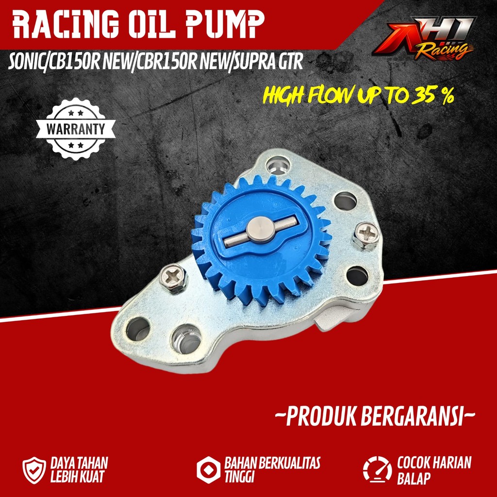 Jual POMPA OLI RACING SONIC CB150 R CBR150 R NEW SUPRA GTR 150 OIL PUMP HI FLOW AH1 RACING ...