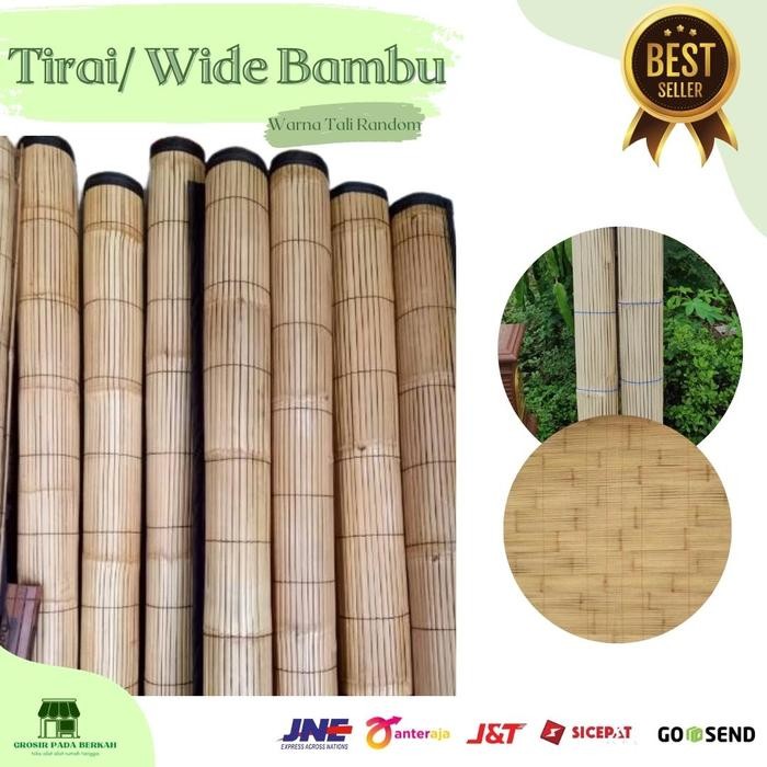 Jual Tirai Bambu Kerai Bambu Wide Tirai Bambu 2x2 Meter | Shopee Indonesia